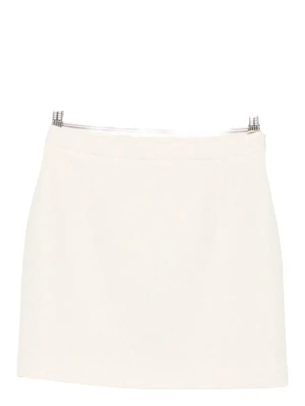 Alessandra Rich Bouclé-knit Mini Skirt - Ivory