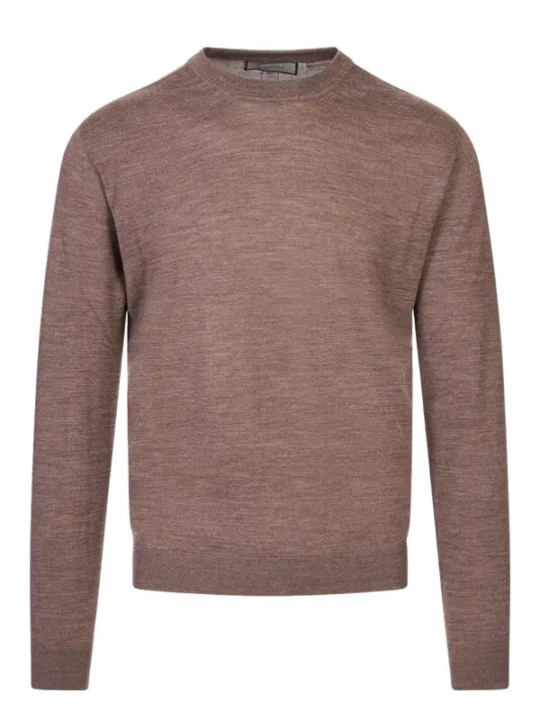 Canali Crew-neck Sweater With Long Sleeves - No