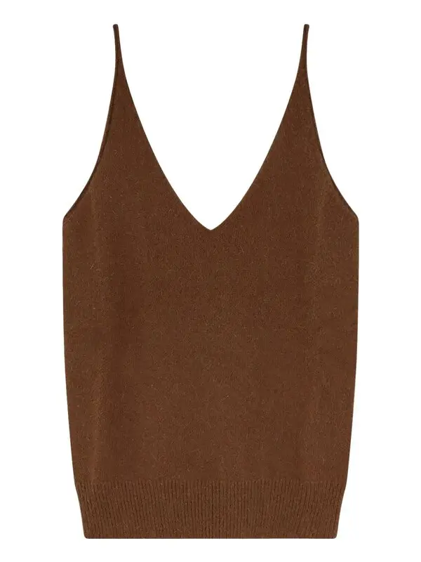 MES DEMOISELLES V-neck Camisole - Brown