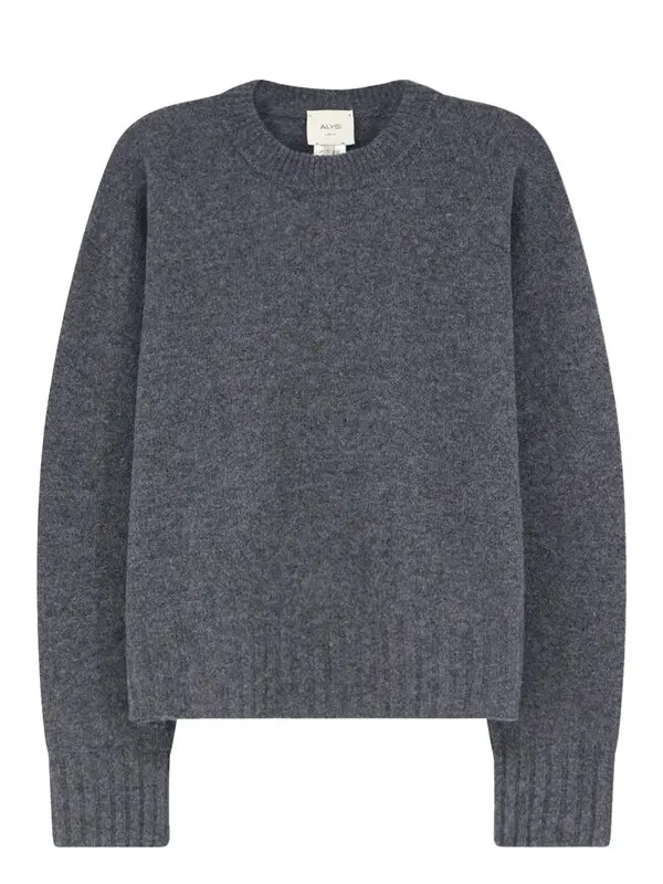 ALYSI Long-sleeved Sweater - Anthracite