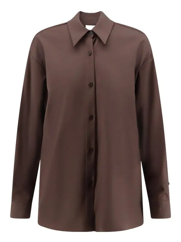 ALYSI Long-sleeved Shirt - Brown