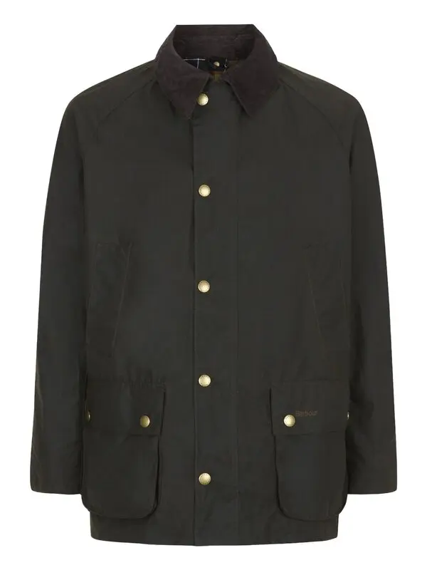 Barbour Ashby Waxed Button-up Jacket - Black