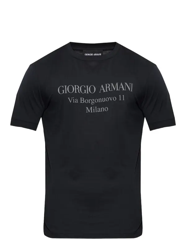 Giorgio Armani T-shirt Logo - Blue