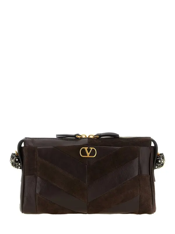 Valentino Garavani Panthea Small Shoulder Bag - Brown