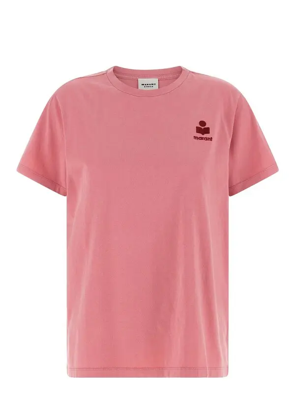 Isabel Marant Étoile Aby' Cotton T-shirt - Pink