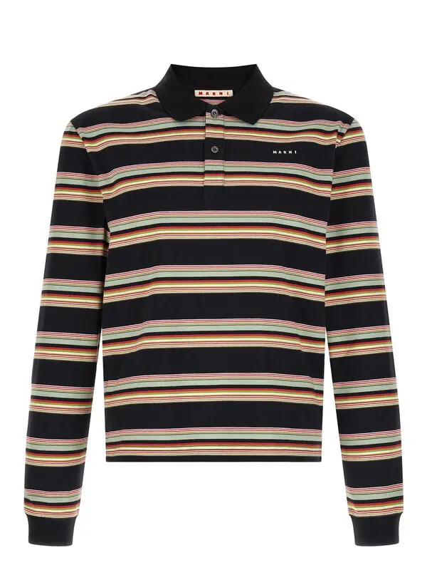Marni Striped Polo Shirt - Multicolor