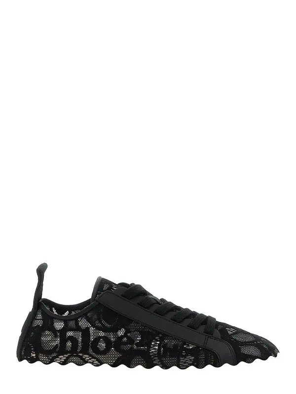 Chloé Lauren' Lace Sneakers - Black