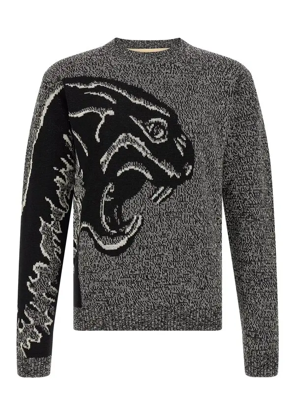 Valentino Garavani Panthère Intarsia Crew Neck Sweater - Multicolor