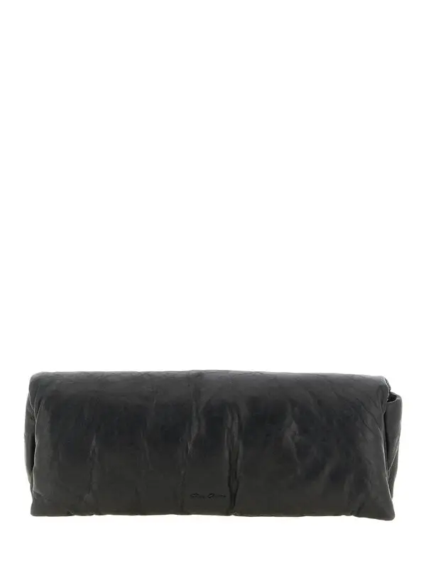 Rick Owens Baguette Clutch In Lambskin - Black