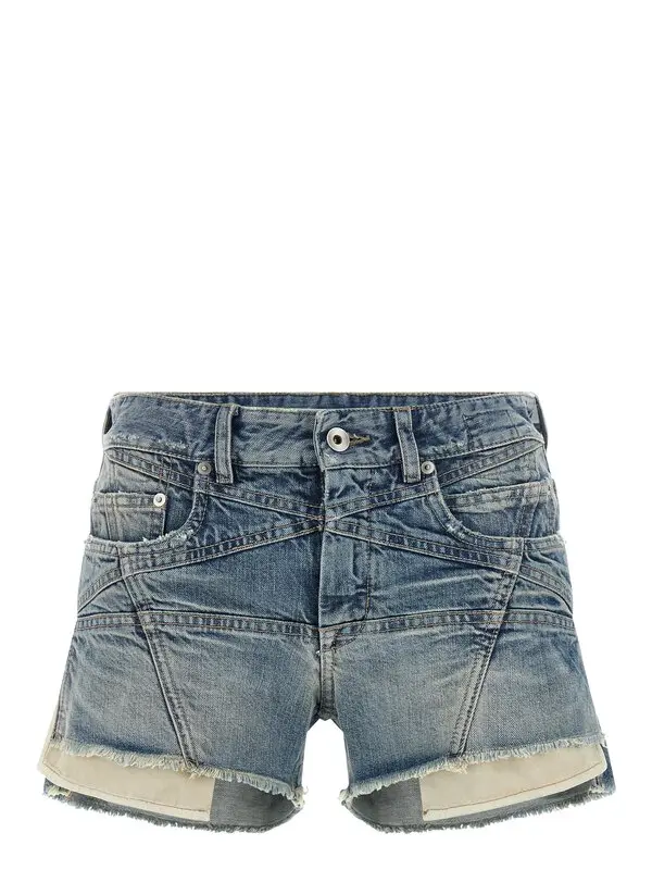 Rick Owens Lana Cut Offs Denim Shorts - Blue