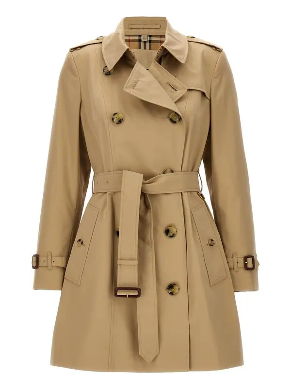 Burberry Chelsea Medium Trench Coat - Cream