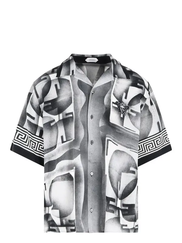 Versace Informal' Silk Shirt - Black