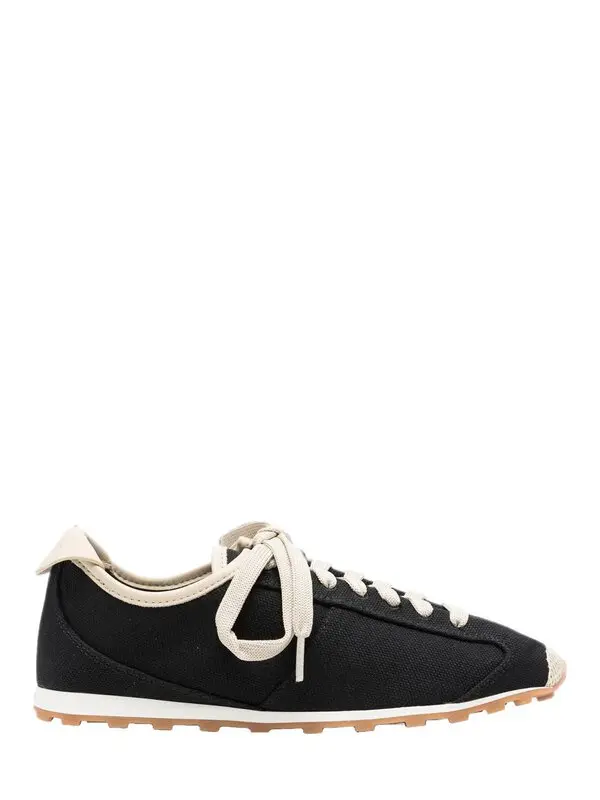 Jacquemus Les Tennis In Canvas And Leather - Black