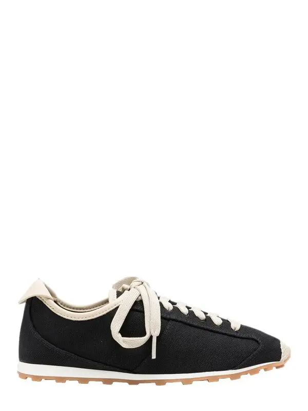 Jacquemus Les Tennis In Canvas And Leather - Black
