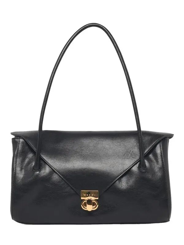 Marni East West Leather Bag - Black