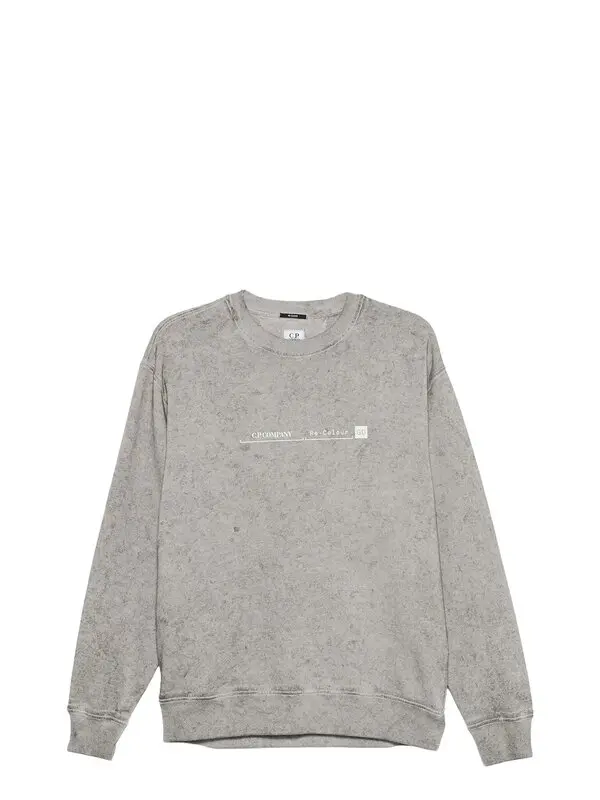 C.P. COMPANY Crewneck Sweatshirt With Graphic Detail - Gray