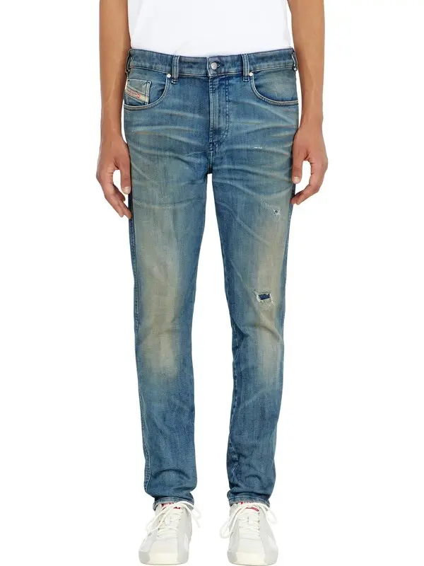 DIESEL® D-strukt Jogg Jeans With Slim Fit And Medium Waist - Blue