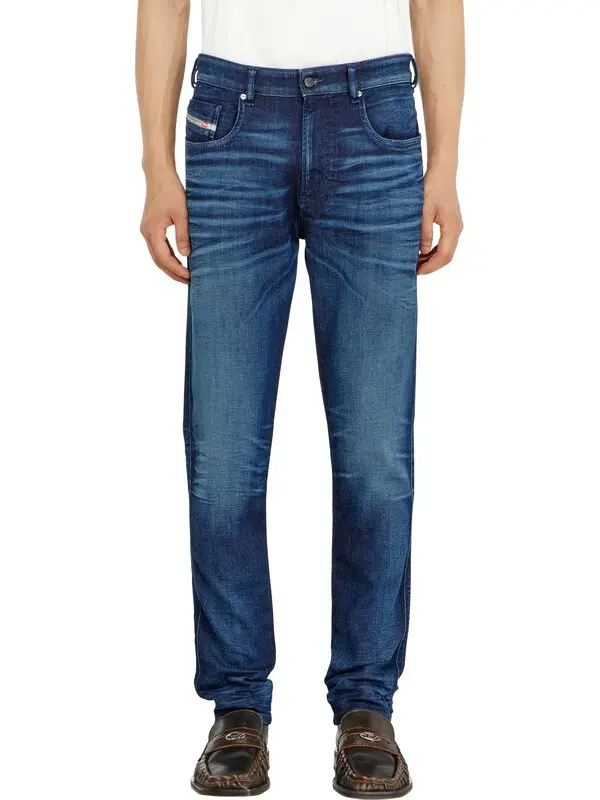 DIESEL® D-strukt Slim Fit Joggjeans With Whiskering Detail - Blue