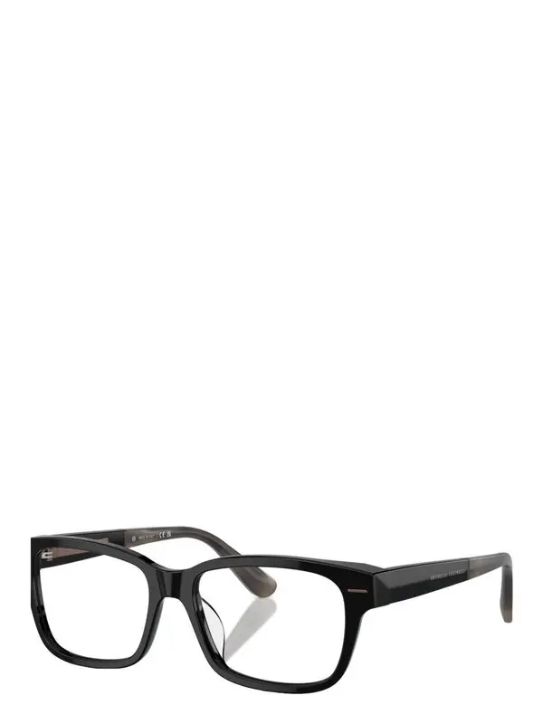 Brunello Cucinelli Bc3003 Pillow Shape Acetate Optical Frames In Polished - Black