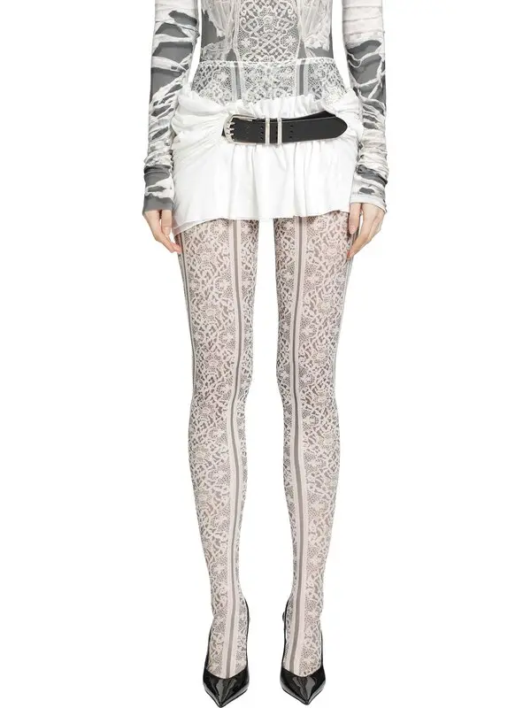 DILARA FINDIKOGLU Asymmetrical Ruched Skirt With Leather Belt - White