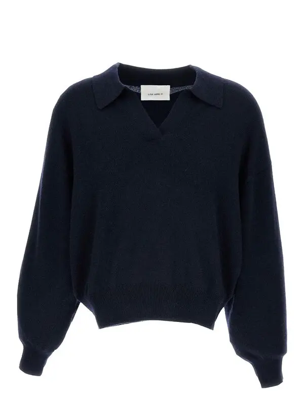 LISA YANG Katriel Cashmere Polo Sweater - Multicolor