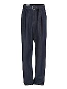 Dries Van Noten Belted Pleated Jeans - Multicolor