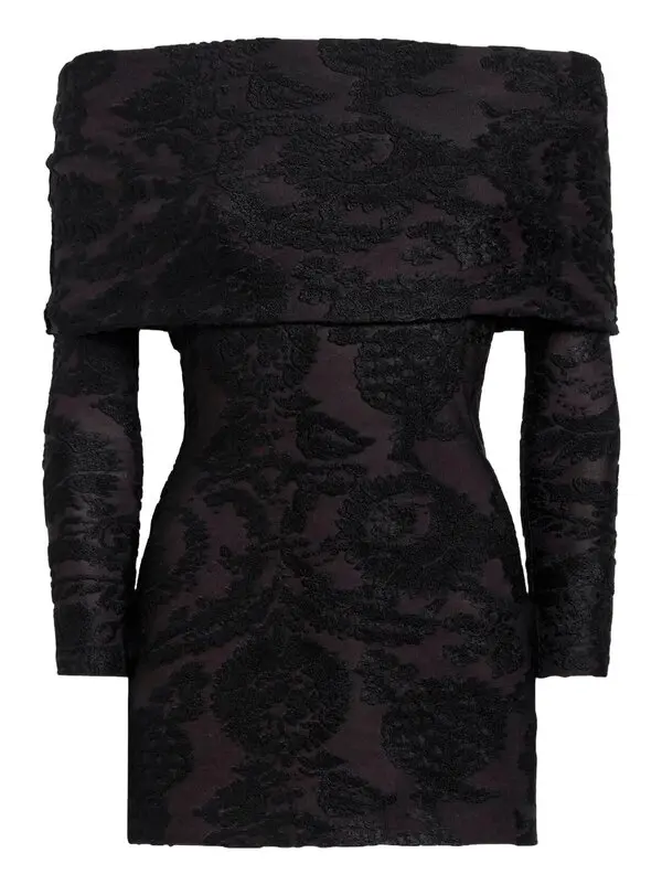 Etro Chenille Jacquard Paisley Foliage Motif Sweater - Black