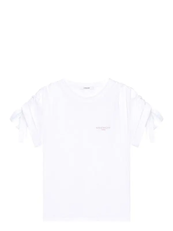 Givenchy Cotton T-shirt With Bow Detail - White