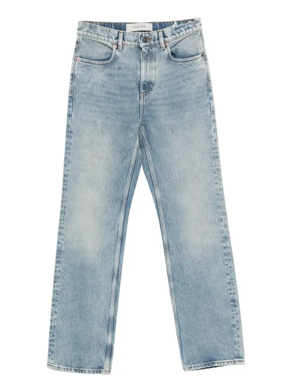 GOLDEN GOOSE Straight Leg Cotton Jeans - Multicolor