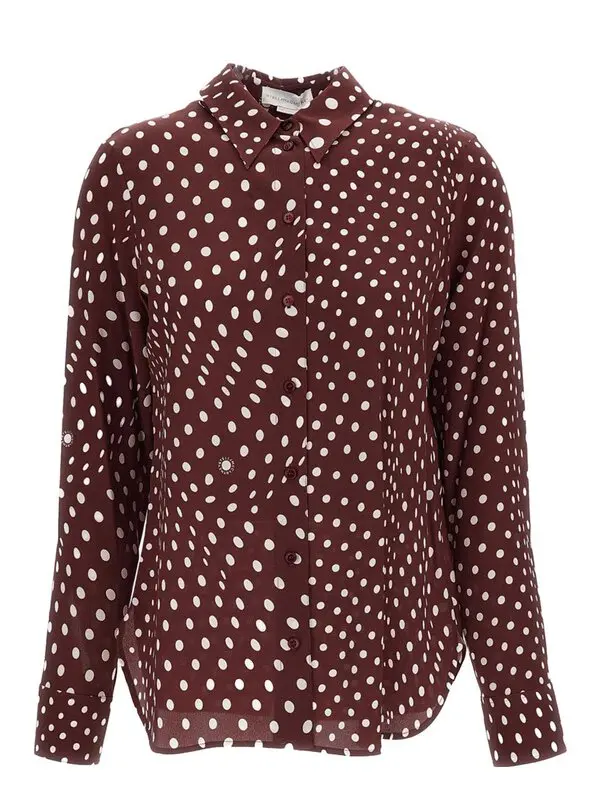 Stella McCartney Polka Dots Printed Silk Shirt - Multicolor