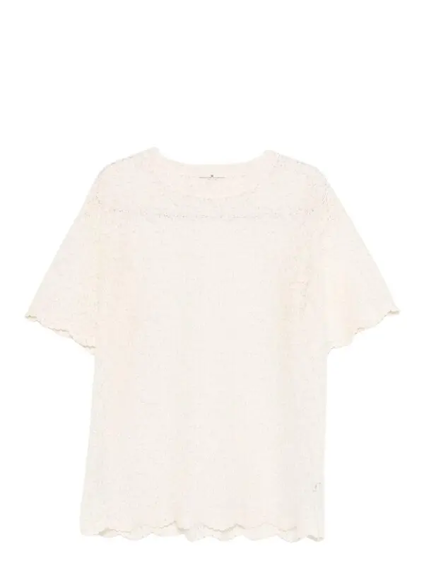 ERMANO SCERVINO Ermanno Scervino Embroidered Lace T-shirt - Multicolor
