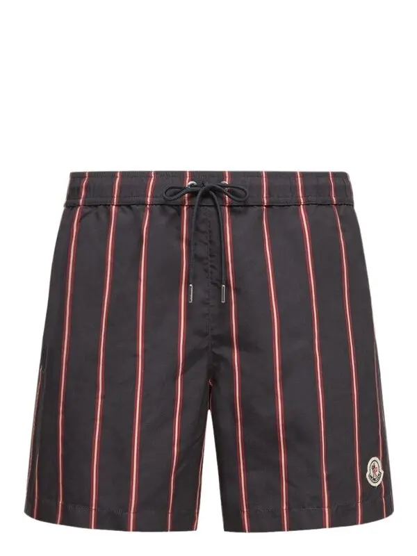 Moncler Striped Swim Shorts - Blue
