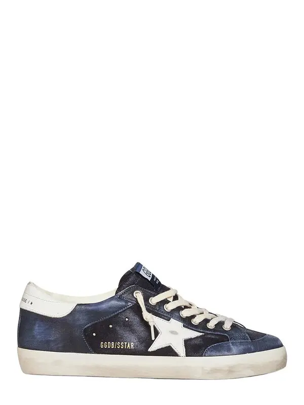 GOLDEN GOOSE Super-star Sneakers In Suede And Nappa Leather - Multicolor