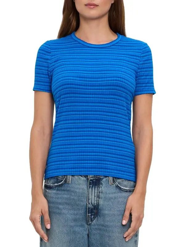 Michael Stars Verity Crewneck T-shirt - Pacific