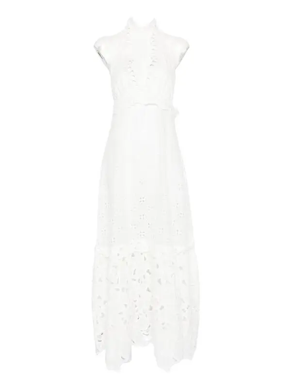 ERMANO SCERVINO Ermanno Scervino Lace Cotton Long Dress - Multicolor