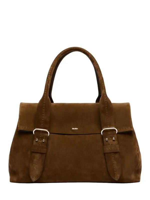 Max Mara Suede Leather Handbag - Multicolor