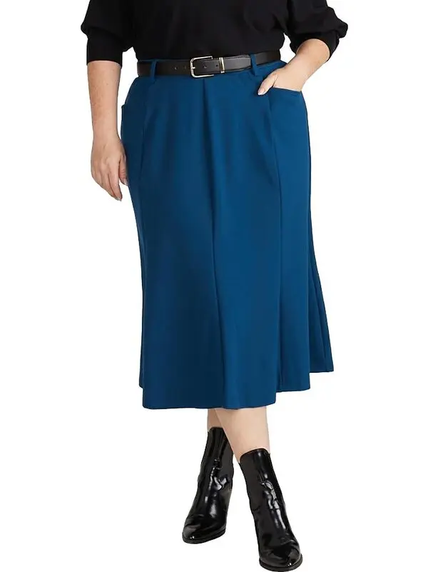 Universal Standard Carla Ponte Skirt - Deep Teal