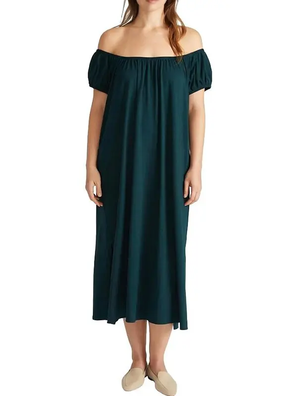Universal Standard Lilian Long Sleep Dress - Deep Sea