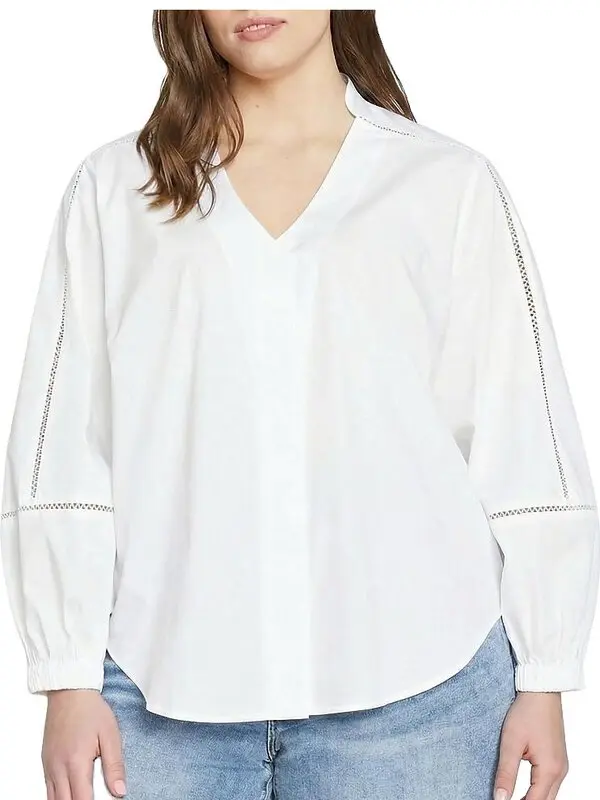 Universal Standard Saint-honore Poplin Blouse - White