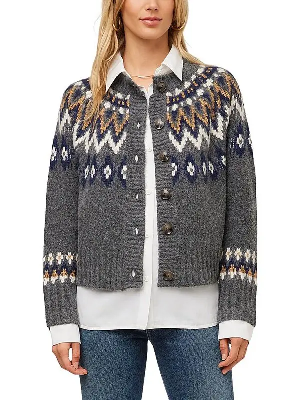 Fifteen Twenty Alina Mixed Media Cardigan - Multi