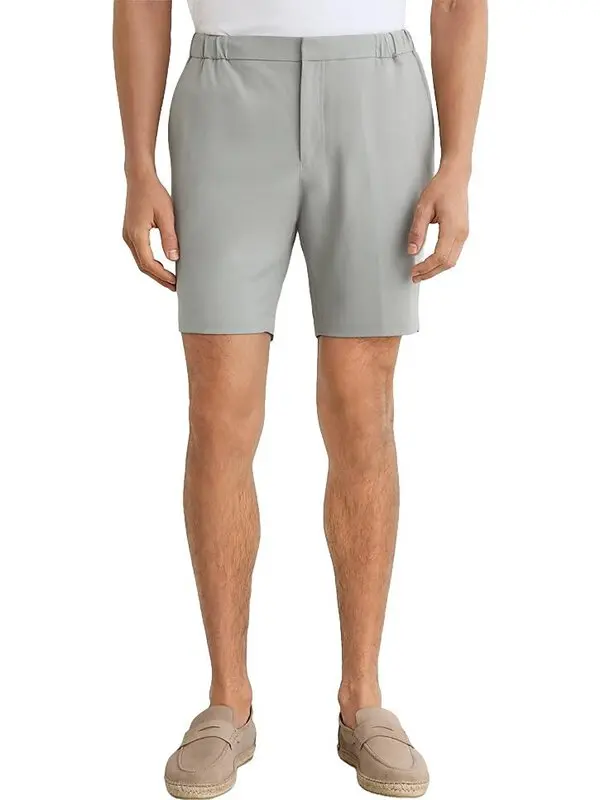 REISS Deck 9" Chino Shorts - Sage Green