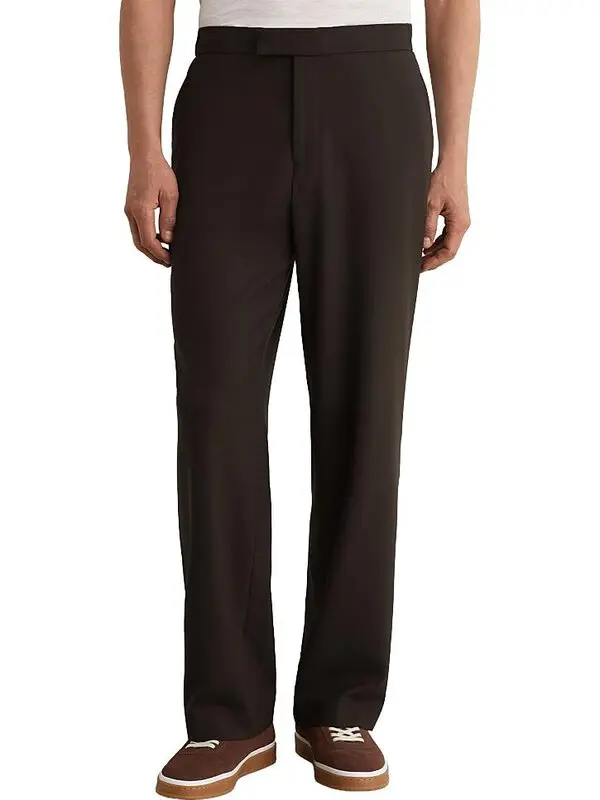 REISS Found Relaxed Trousers - Brown