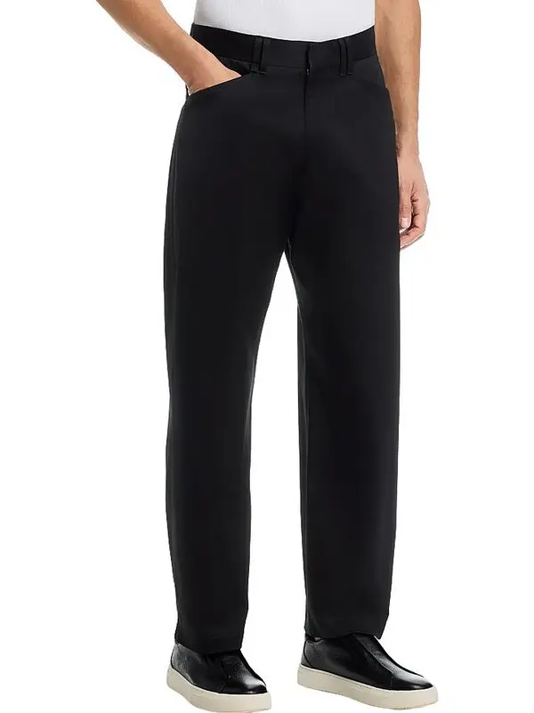Paul Smith Tailored Cotton Blend Trousers - Black