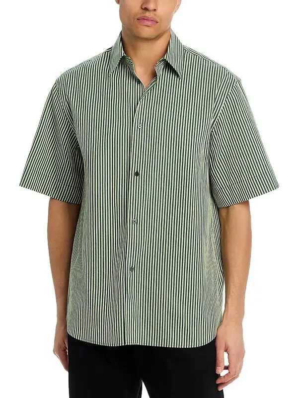 Paul Smith Oversized Short Sleeve Shirt - Bottle Green