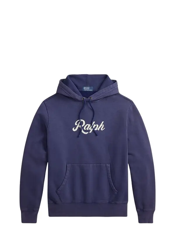 Ralph Lauren Graphic Logo Fleece Hoodie - Navy