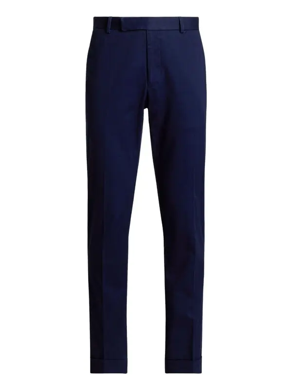 Ralph Lauren Tailored Cotton Elastane Trousers - Navy