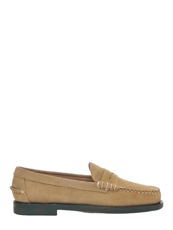SEBAGO Suede Penny Loafers - Beige