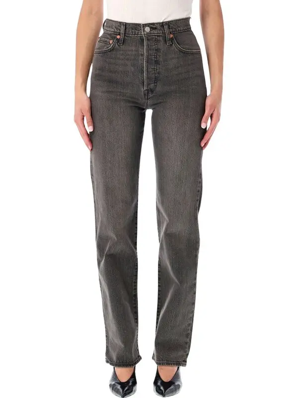 LEVI'S High-waist Straight-leg Jeans - Nero