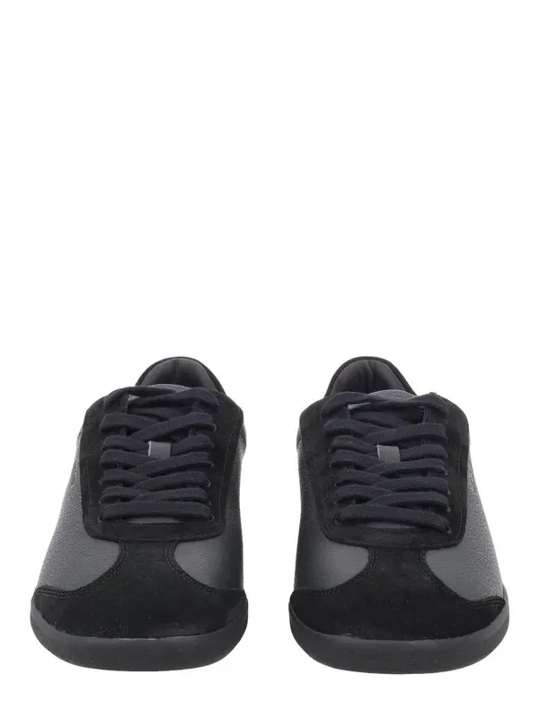Axel Arigato Paneled Leather And Suede Low-top Sneakers - Black
