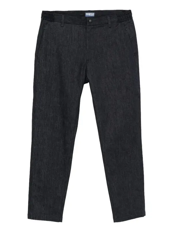 PEOPLE OF SHIBUYA Tailored Trousers - Navy